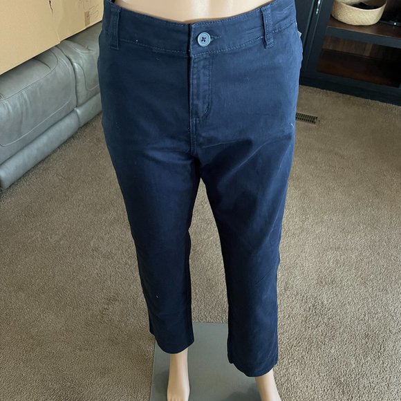 Pants & Jumpsuits | Simply Styled Uniform Straight Leg Pants 2 Navy Nwt ...